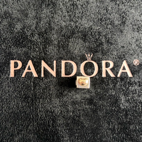 Pandora | Jewelry | Pandora Gold Heart Charm | Poshmark